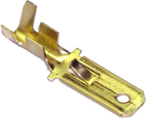 Male Open Barrel Non-Insulated German Connector with Locking Tab ...